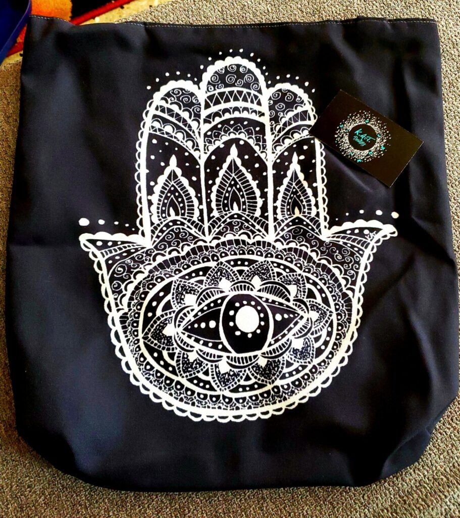 KATD Hand of Hamsa Tote Bag - ShopCaribe